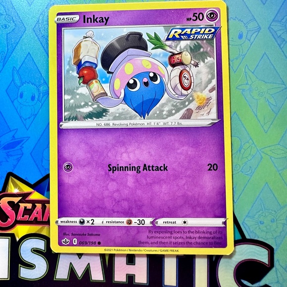 Pokemon | Toys | Inkay 6998 Common Pokmon Chilling Reign | Poshmark